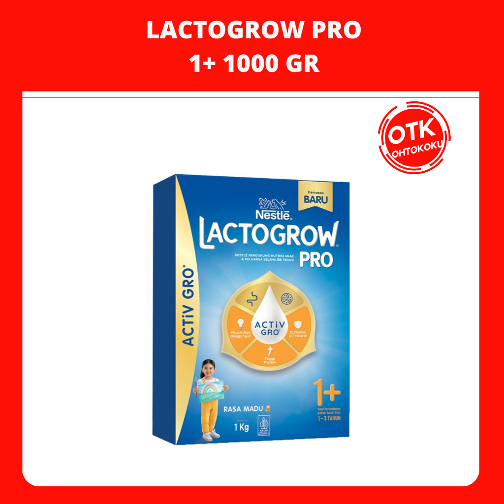Jual Nestle Lactogrow 3 Pro 1+ Susu Pertumbuhan Anak 1-3 Tahun 1000 gr ...