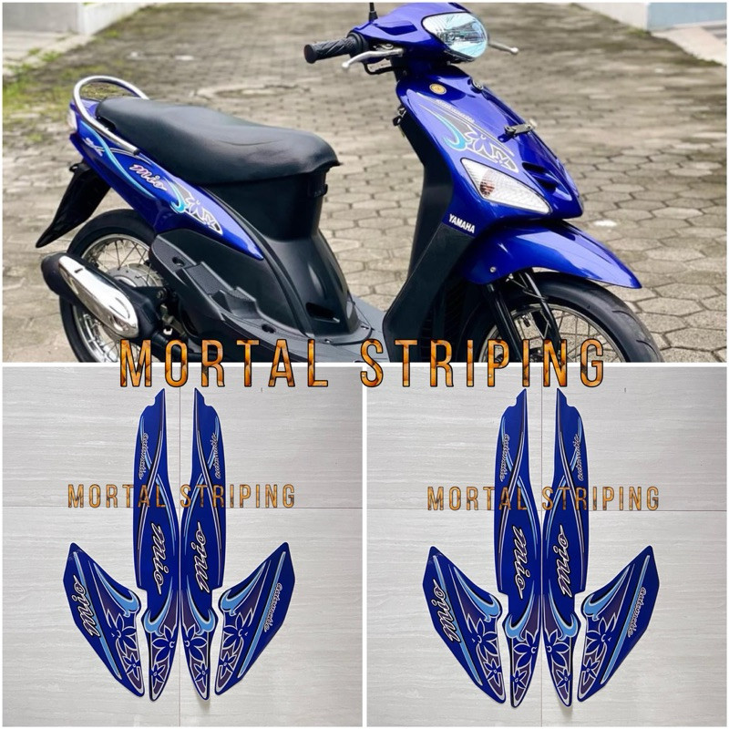Jual Stiker Striping Les Lis Bodi Yamaha Mio Sporty 2004 2005 Mio ...