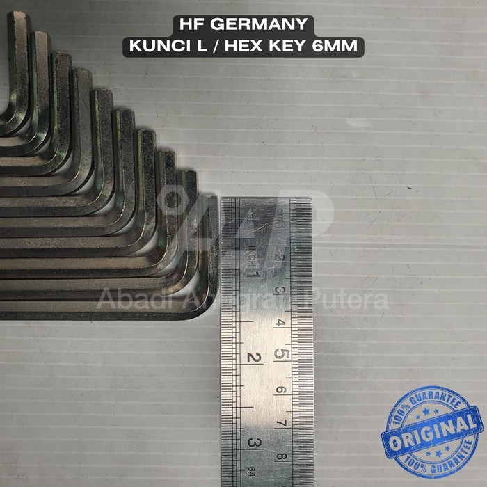 Jual KUNCI L 6 mm HF Germany / Hex Key / Kunci Hexagonal (harga per pc ...