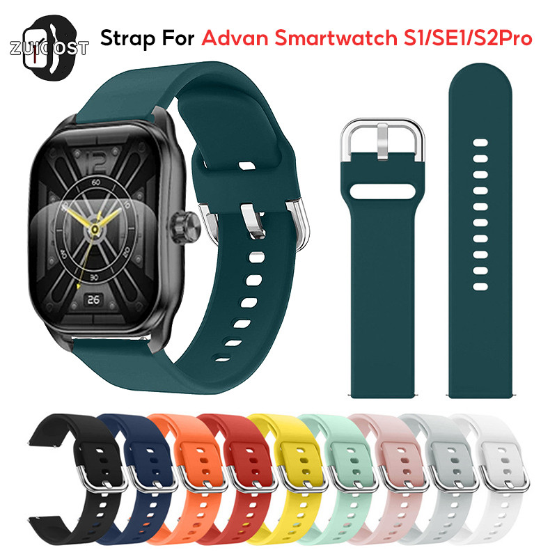Jual Silicone Strap 22mm for ADVAN Smartwatch S1 S2 Pro SE1 Advan W1 ...