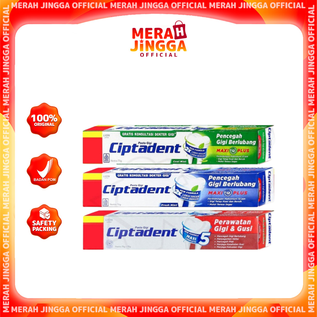 Jual Ciptadent Pasta Gigi Series | Ciptadent Toothpaste Series | Merah ...