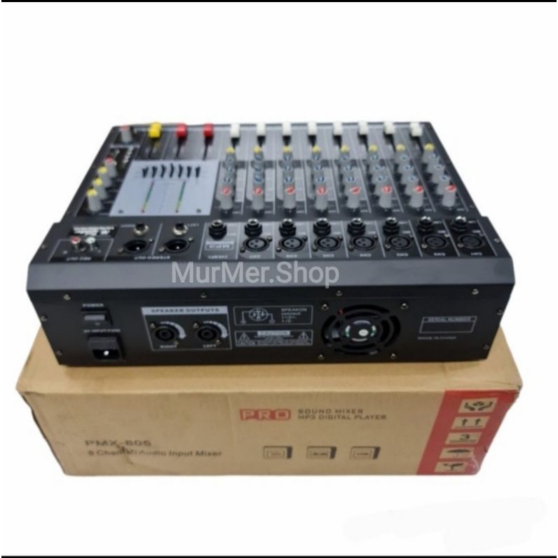 Jual Power Mixer 8 channel full mono blackspider pmx805 Original pmx ...