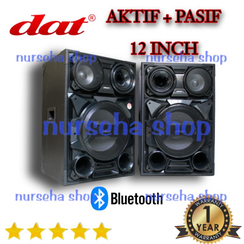 Jual Paket Speaker Aktif pasif Dat ds 121 sepasang aktif pasif original ...