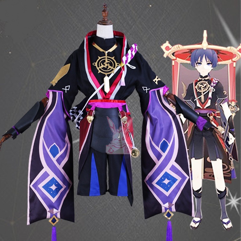 Jual PREORDER Anime Game Genshin Impact Scaramouche Cosplay Costume Hat ...