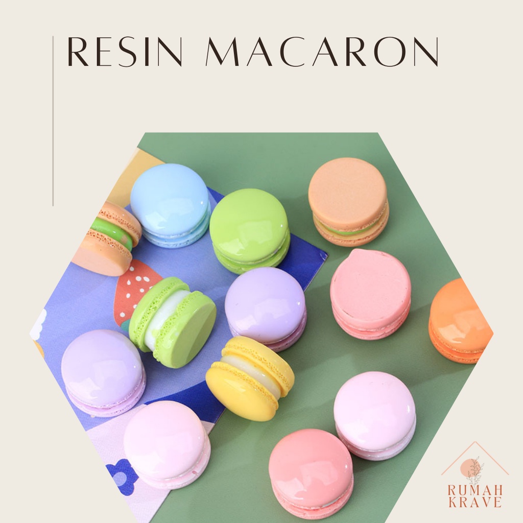 Jual RUMAH KRAVE - Resin Macaron Cake Topper Makaron Kue Aksesoris DIY ...