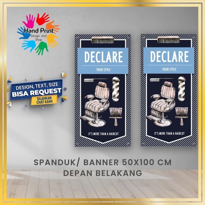 Jual SPANDUK BANNER Barbershop Cukur Pangkas Rambut A Satu Pasang ...