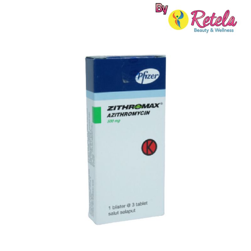 Jual Zithromax 500mg 1 Strip 3 Tablet | Shopee Indonesia
