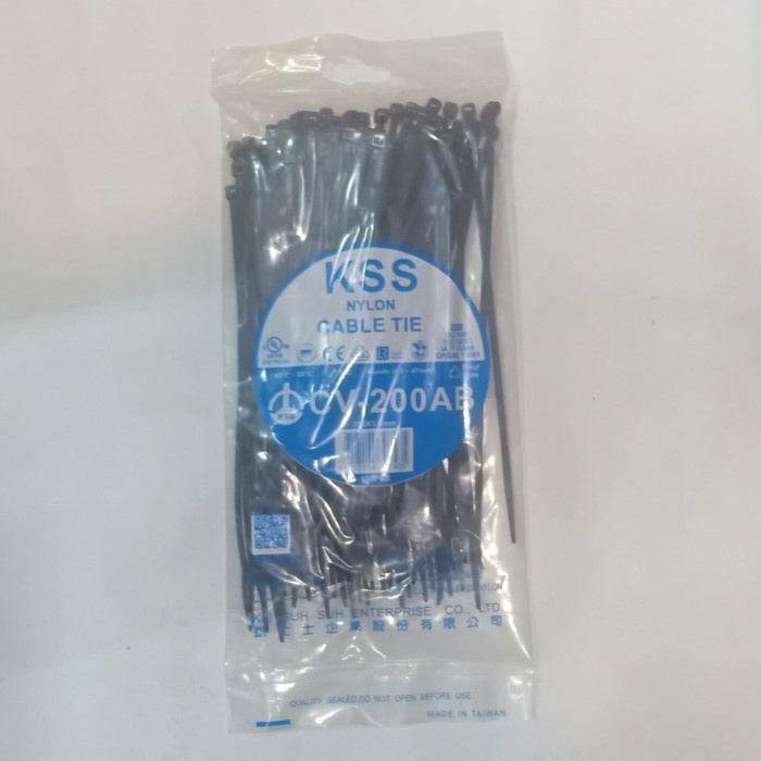 Jual Kabel Ties KSS CV-200AB 20cm Hitam | Shopee Indonesia