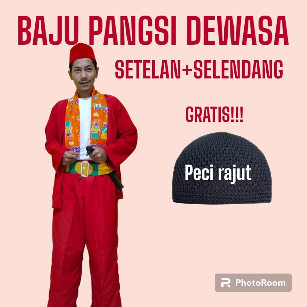 Jual Baju Pangsi Dewasa ( Setelan Dan Selendang ) Baju Pangsi Dewasa ...