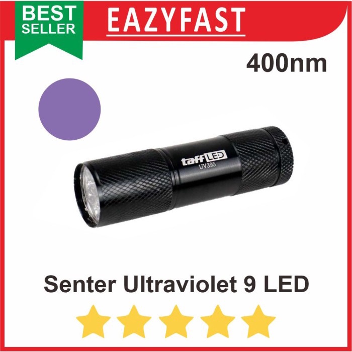 Jual Senter Lampu UV Ultraviolet 9 LED Ultra Violet 400nm Resin Curing | Shopee Indonesia