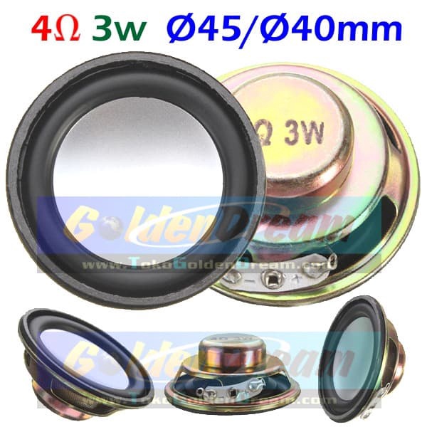 Jual Speaker 4 Ohm 3W Bulat 40mm / 45mm Full Range Audio Speaker Loudspeaker 4R | Shopee Indonesia