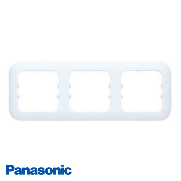 Jual Panasonic Frame 3 Gang WEJ7823 Wide Series | Shopee Indonesia