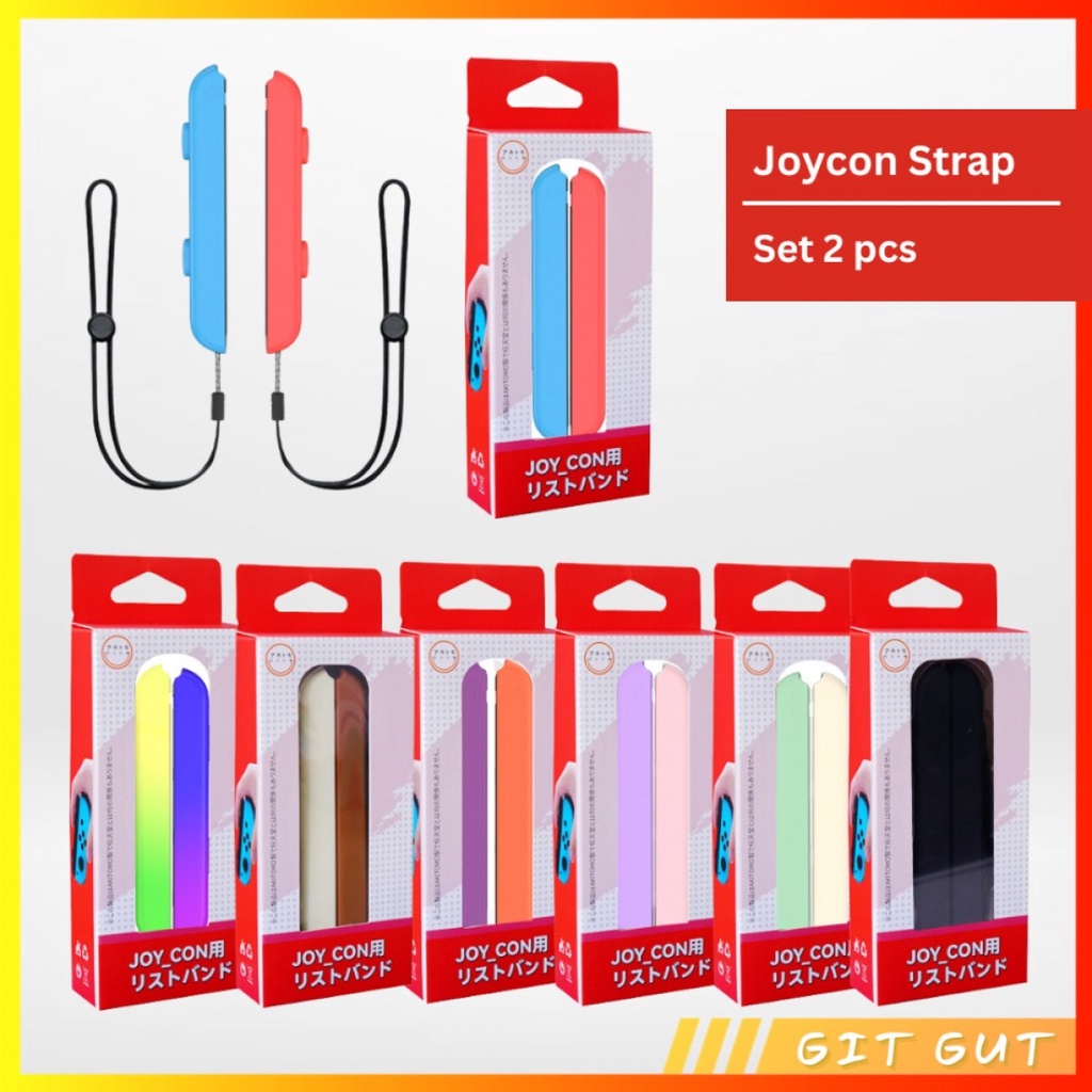 Jual Set 2 Pcs Nintendo Switch Controller Joycon Joypad Wrist Strap ...