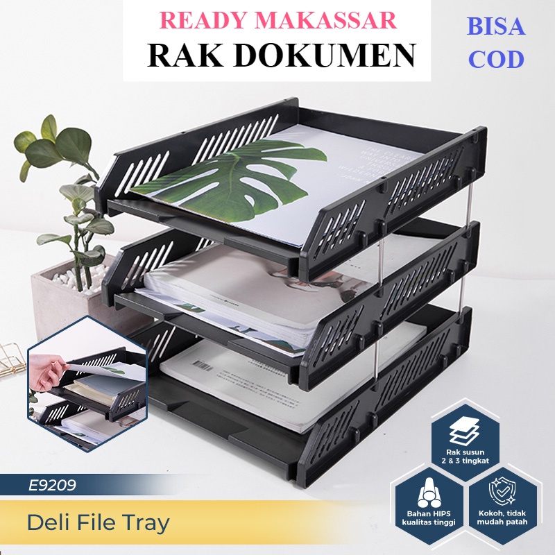 Jual SUPER MURAH! File Tray / Rak File Susun Bahan Plastik 2 Tingkat ...