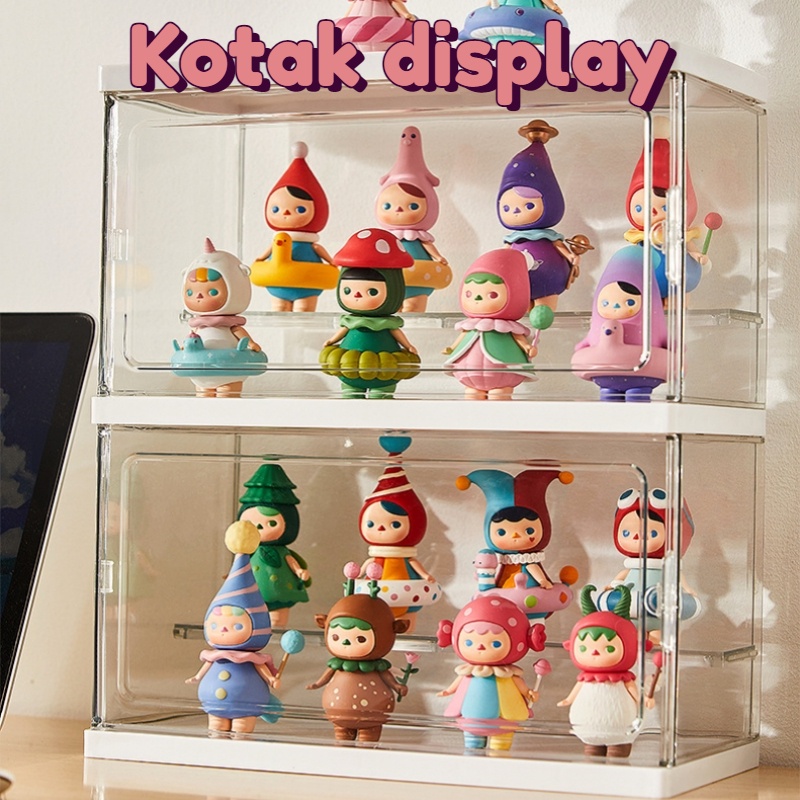 Jual Rak Pajangan Akrilik Transparan / Stairs Display Transparent ...