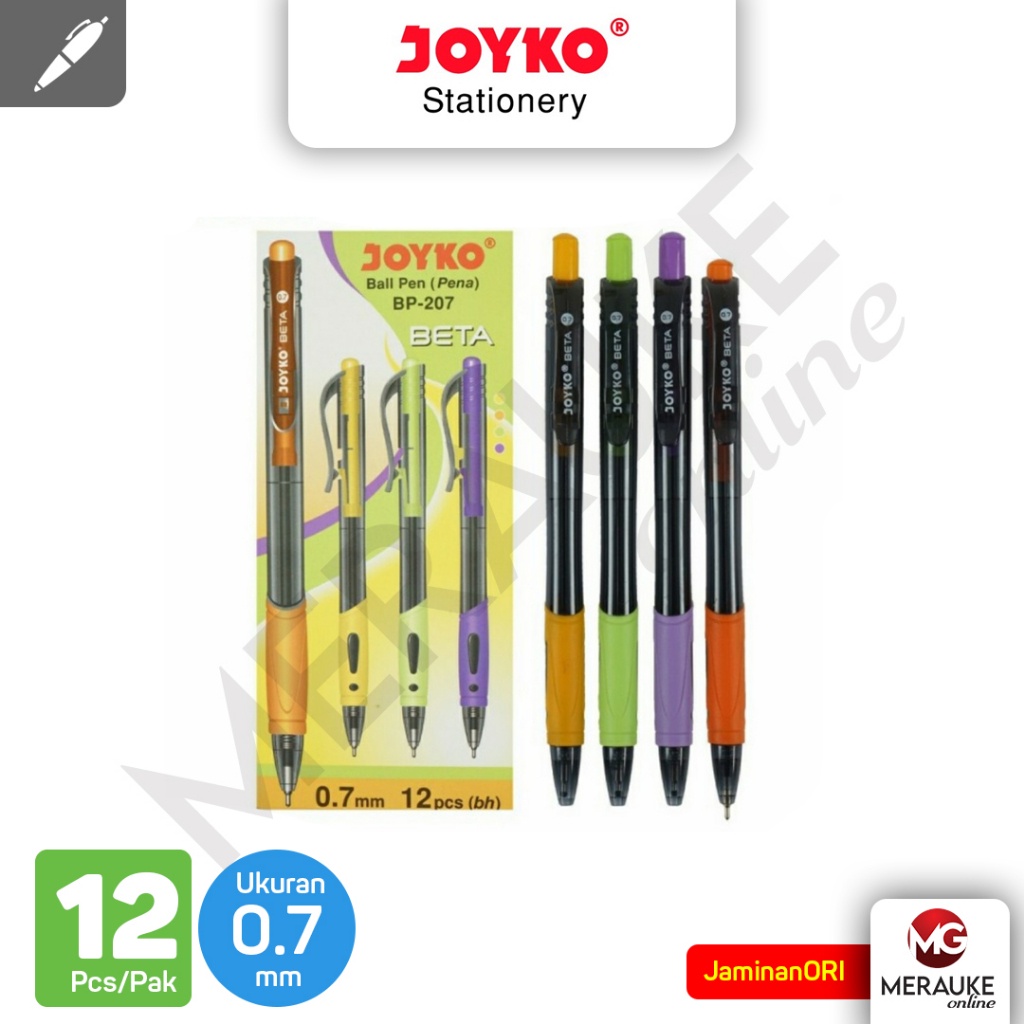Jual Ballpoint JOYKO BETA BP-207 (1 Box isi 12 Pcs) | Shopee Indonesia