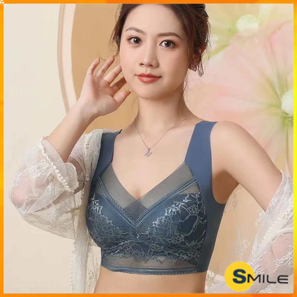 Jual Smile Push Up Bra Wanita Motif Renda Polos Punggung Tali Silang Ukuran Jumbo 9052 | Shopee ...