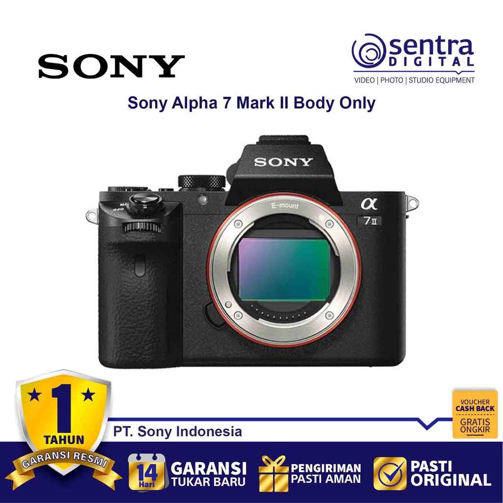 Jual Sony Alpha A7 Mark II Body Only Mirrorless Camera | Shopee Indonesia