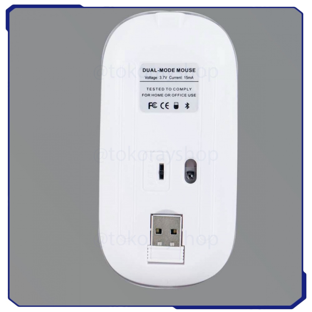 Jual Optical Wireless Mouse Silent Click 2.4GHz & Bluetooth - E1300 ...