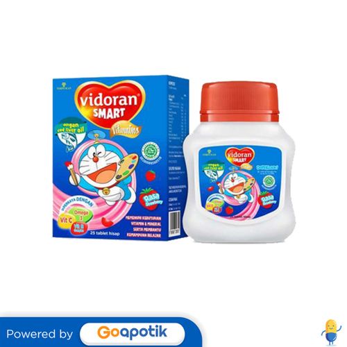 Jual Vidoran Smart Rasa Strawberry Box 25 Tablet | Shopee Indonesia