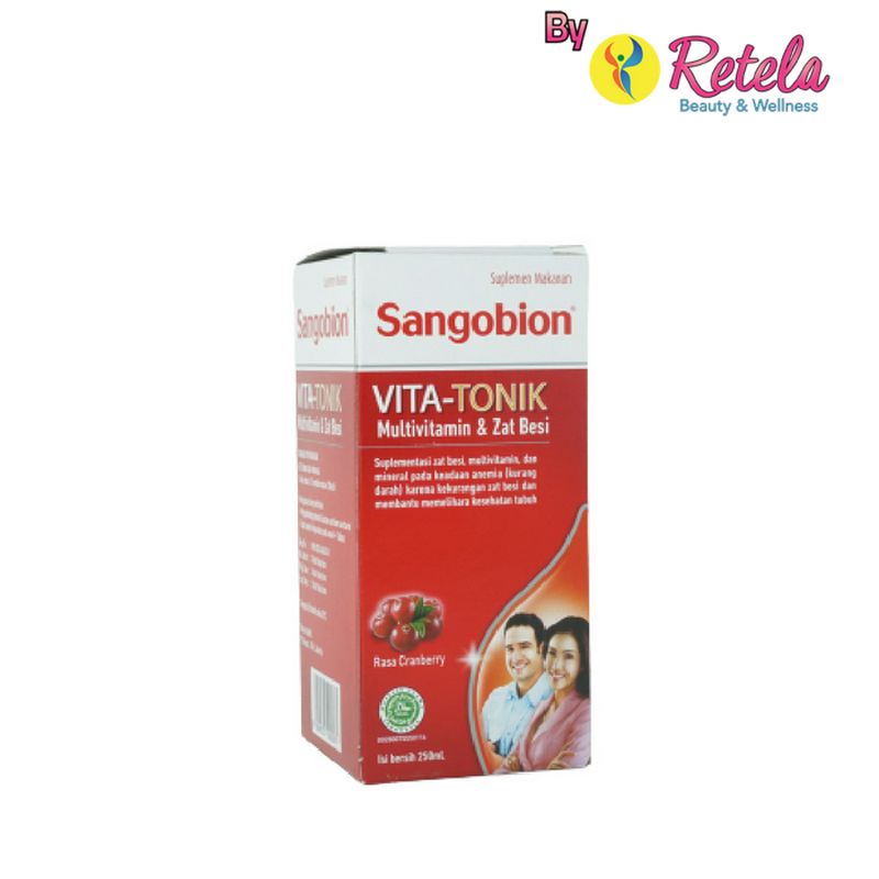 Jual SANGOBION VITA TONIK 1 BOTOL ISI 250ML | Shopee Indonesia