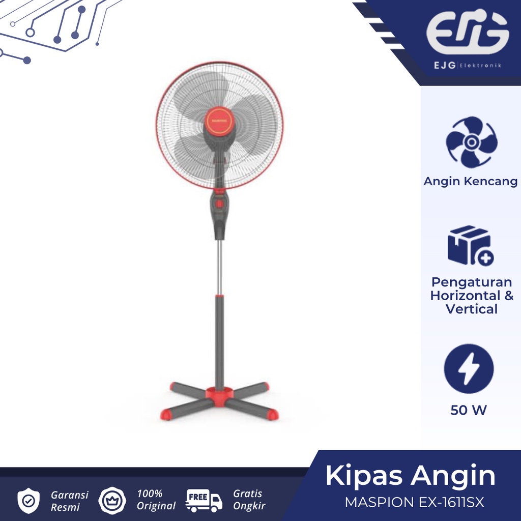 Jual Kipas Angin Berdiri Maspion EX 1611 SX / Stand Fan Maspion ...