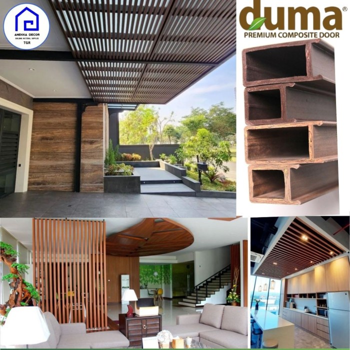 Jual Panel Dinding Plafon CLICK-ON HOLLOW COH DUMA WPC - COH 34x50, 3 ...