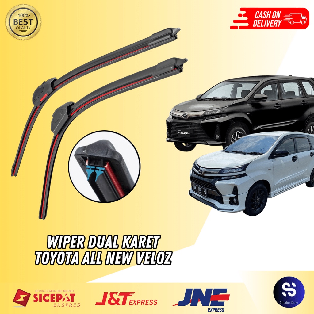 Jual Wiper Dual Karet / Double Karet - Toyota Avanza Veloz 2021 ...