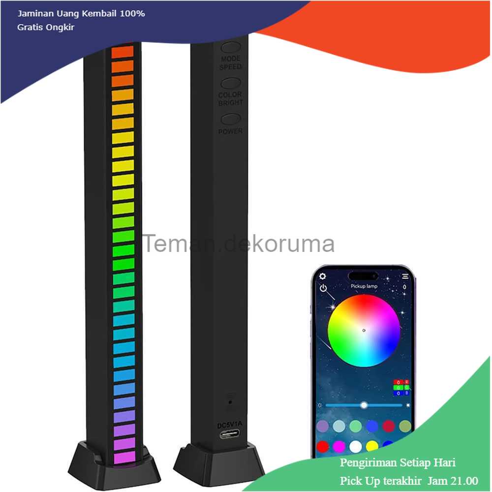 Jual TD - LMP FUNY Lampu LED RGB Bar Strip Sound Rhythm Light USB 32 LED - L022 | Shopee Indonesia