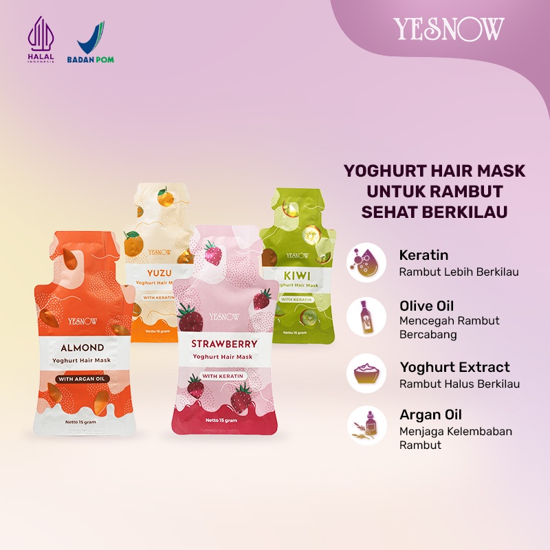 Jual YESNOW HAIR MASK (Sachet) | Shopee Indonesia