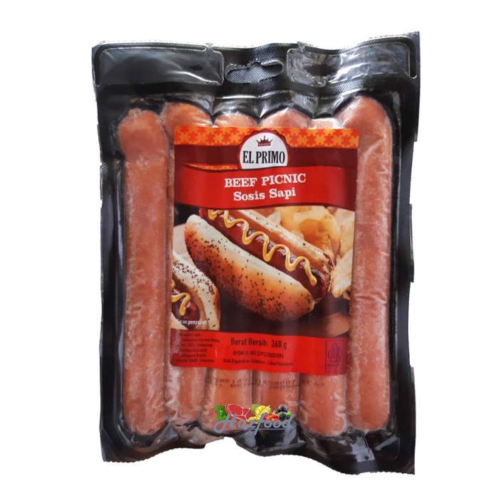 Jual Sosis El Primo Beef Picnic | Sosis Sapi gr | Shopee Indonesia