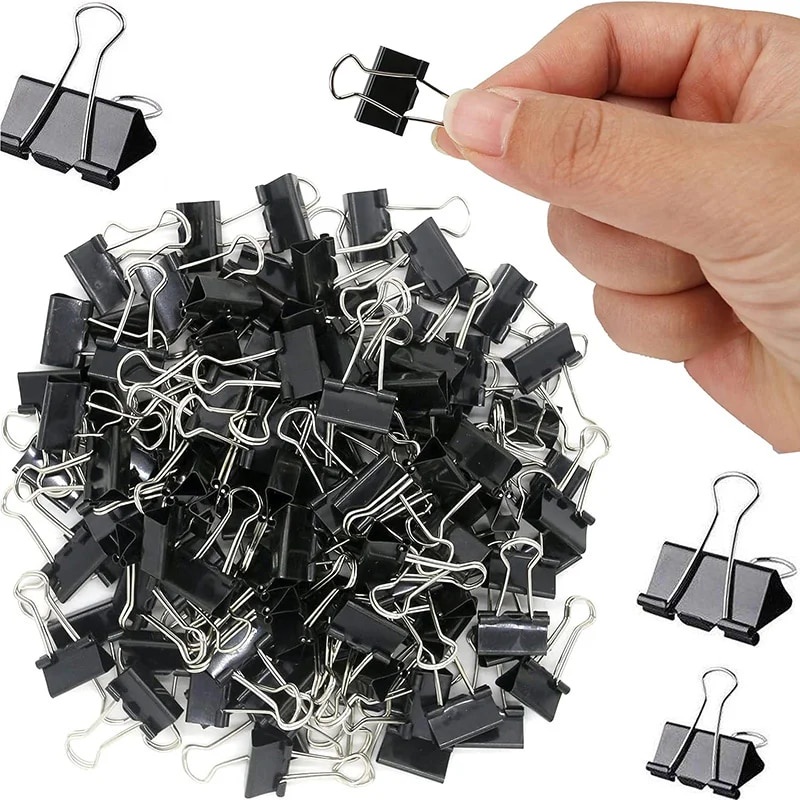 Jual Kiara Paper Clips 19 mm 25 mm /Paper Clips Hitam Warna Warni Kecil ...