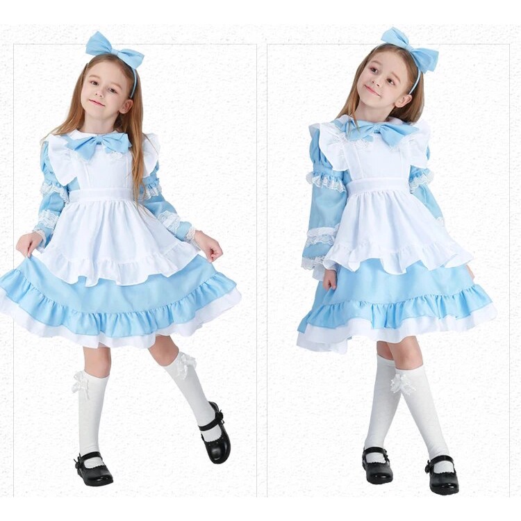 Jual PREORDER Halloween Deluxe Kid Girl's Alice In Wonderland Costume ...