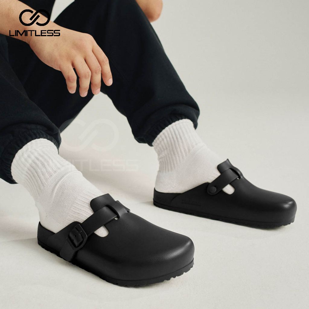 Jual Sandal Slop Pria Boston Premium Sendal Cowok Empuk EVA Casual ...