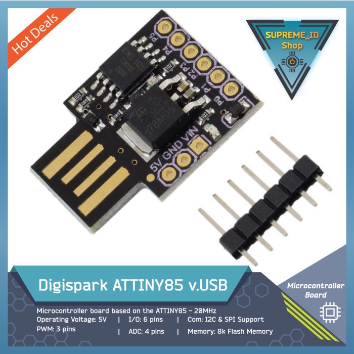 Jual Digispark ATtiny85 USB Dev Breakout Board -KEI80 | Shopee Indonesia