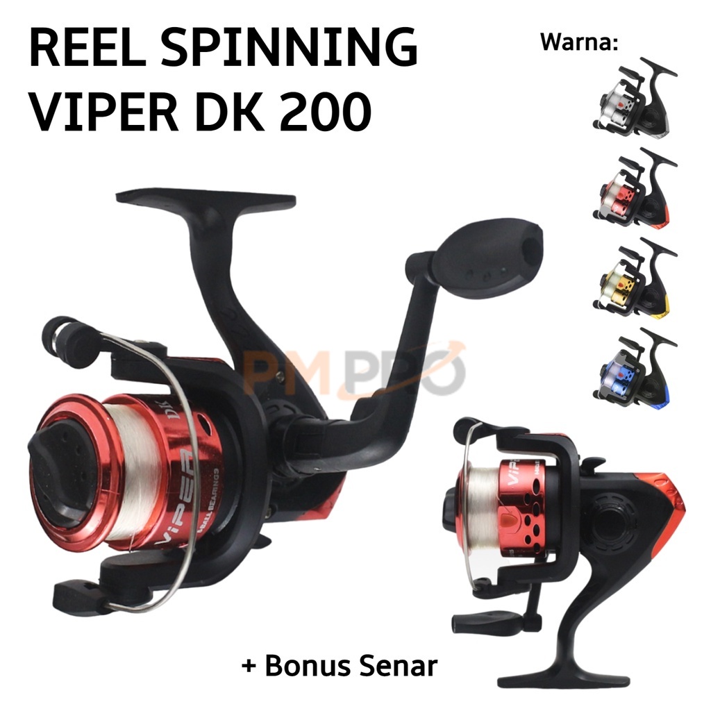 Jual Reel Spinning Viper Dk 200 5 Ball Bearing Kerekan Atau Gulungan ...