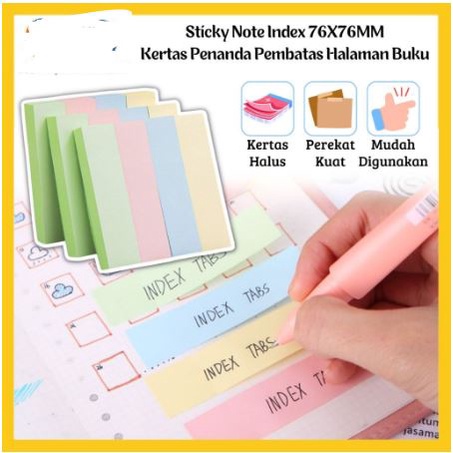 Jual Sticky Note INDEX / Memo Stick (7.4x10)cm | Shopee Indonesia
