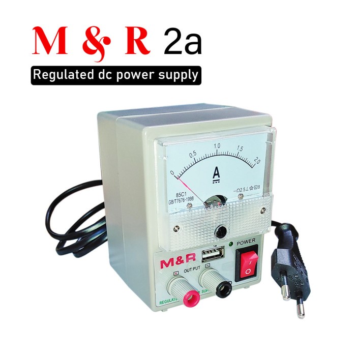 Jual POWER SUPPLY 502D M&R 2 AMPER ORI - Putih | Shopee Indonesia