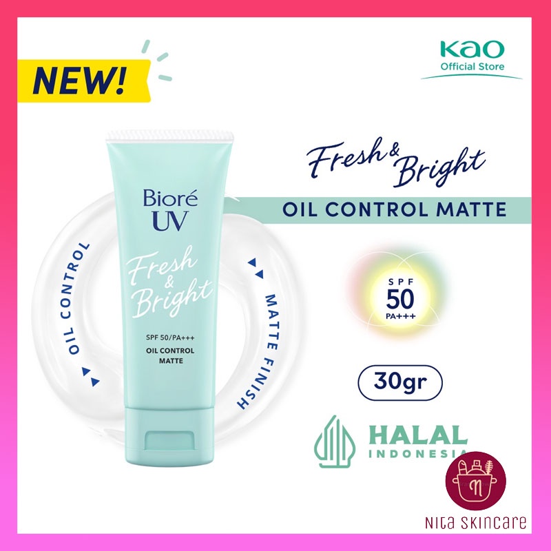 Jual Biore UV Fresh & Bright Oil Control Matte Sunscreen SPF 50+ PA+++ | Shopee Indonesia