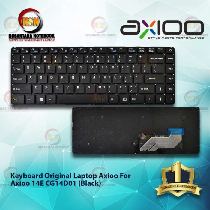 Jual Keyboard axioo mybook 14E CG14D01 Black No Backlight | Shopee ...
