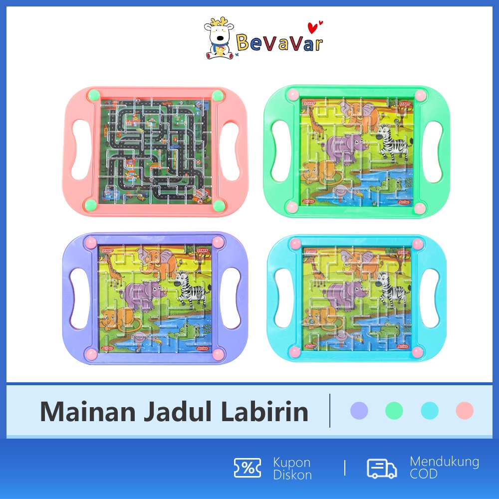 Jual BEVAVAR Papan Labirin Maze Puzzle Ball / Mainan Jadul Labirin 2 ...