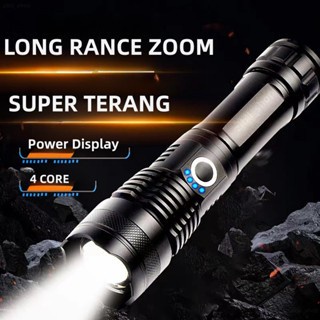 Jual Senter LED 100W Super Terang Rechargeable / Senter Cas USB ...