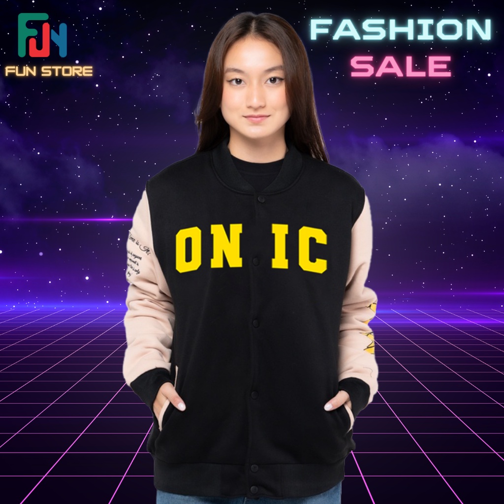 Jual Jacket varsity Onic Cosmic Ciphers Hitam Balck 2024 Unisex ...
