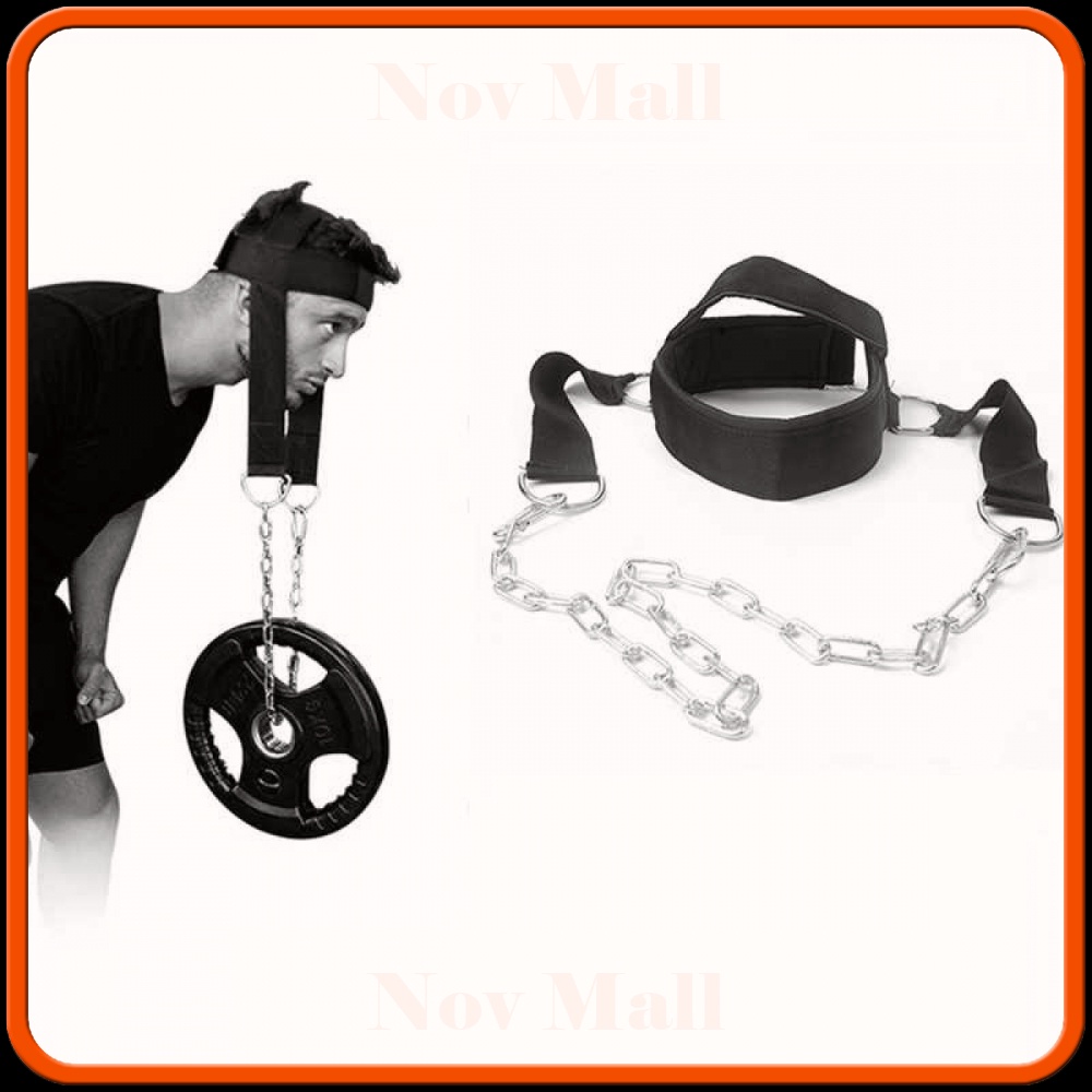 Jual Head Harness Belt Neck Traps Weight Lifting Chain Fitness Gym ...