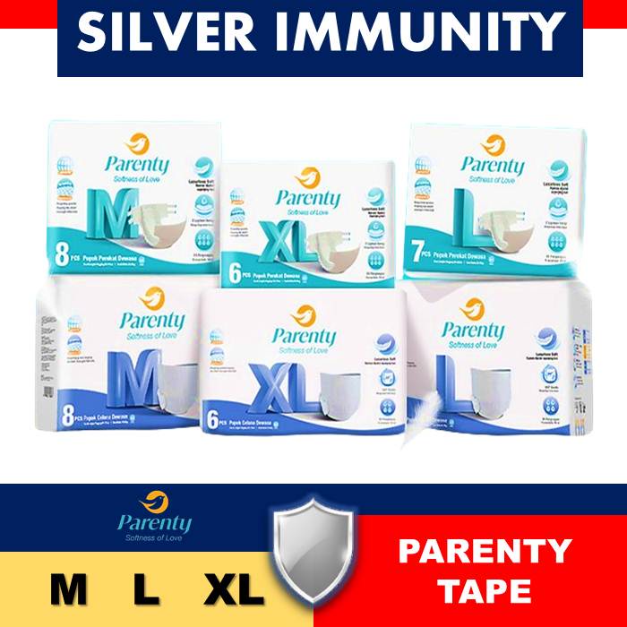Jual Makuku Parenty Adult/Dewasa Soft Diapers Tape/Pants M/L/XL Anti ...