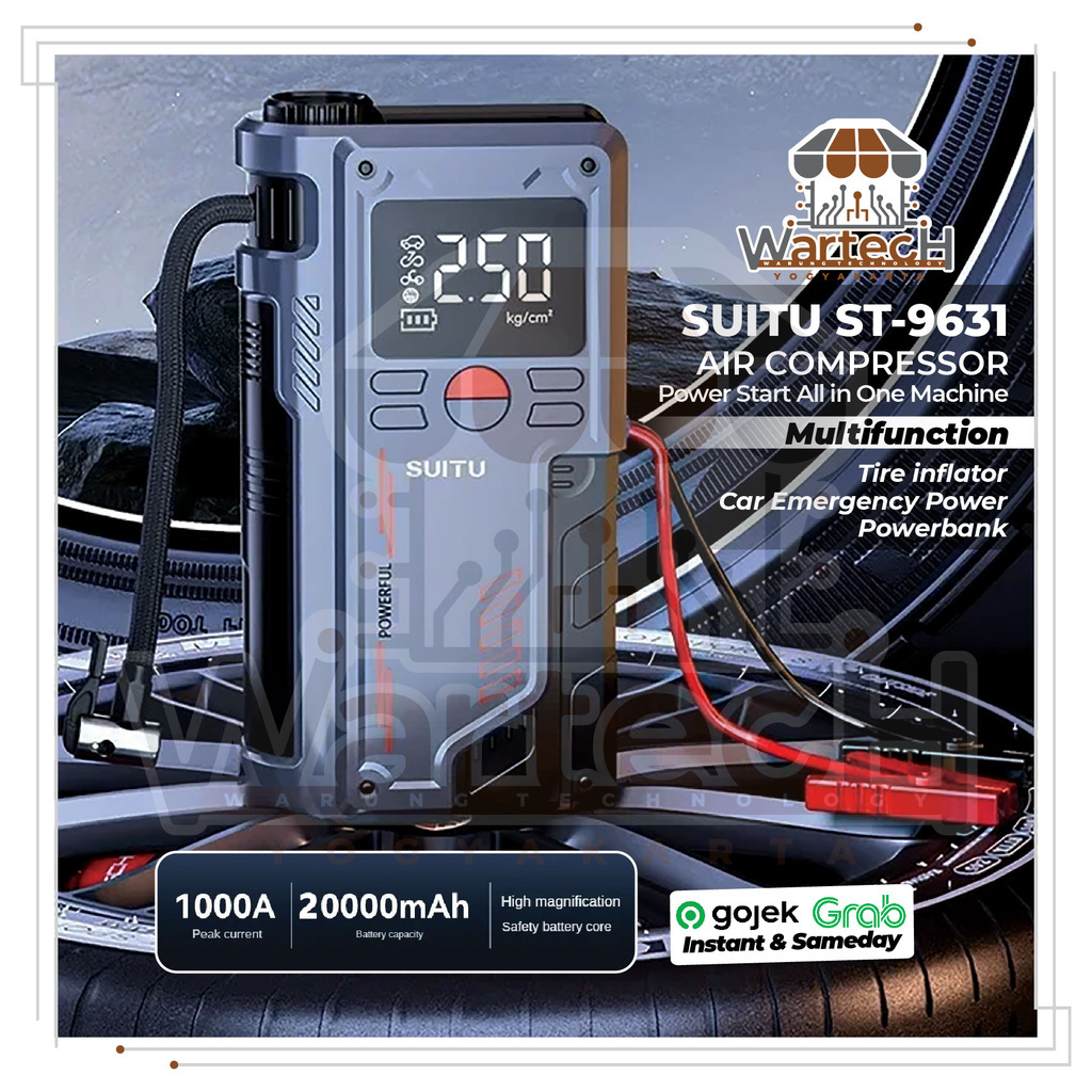 Jual POMPA ELEKTRIK Digital ST-9631 SUITU Multifungsi AIR COMPRESSOR ...