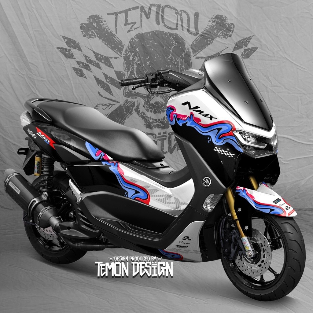 Jual Sticker Nmax Full Body / Decal Nmax Grafis simple | Shopee Indonesia