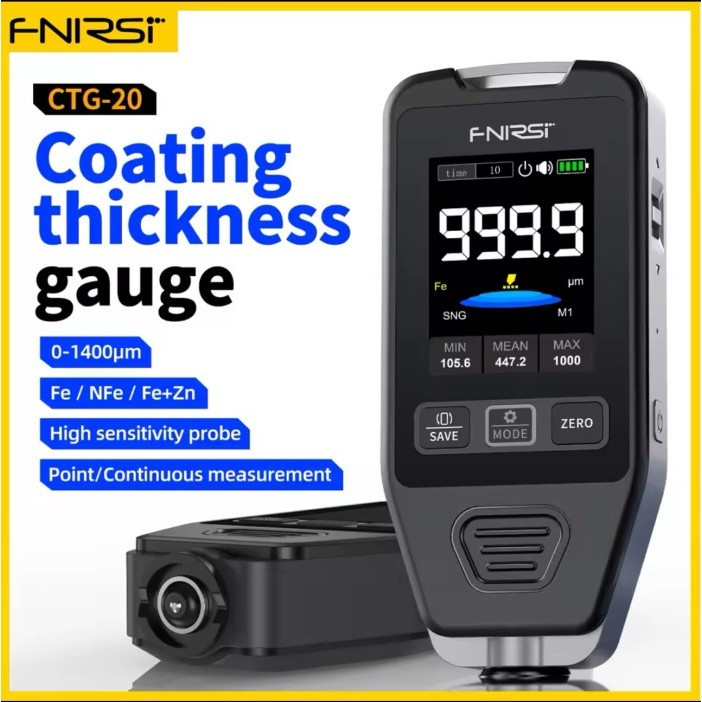 Jual FNIRSI CTG-20 Coating Thickness Gauge | Alat Pengukur Ketebalan ...