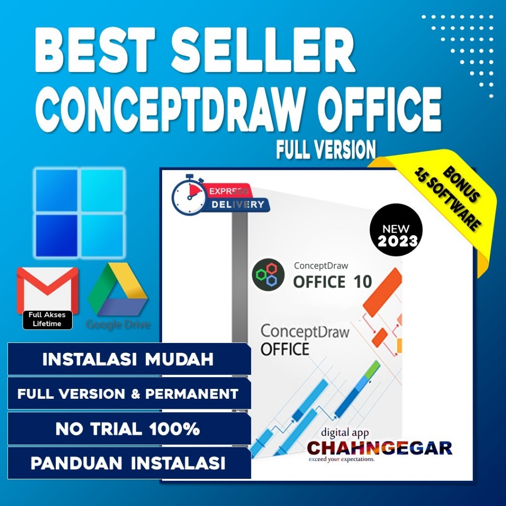 Jual ConceptDraw OFFICE 10 Full Version Software Diagram Project MindMap | Shopee Indonesia