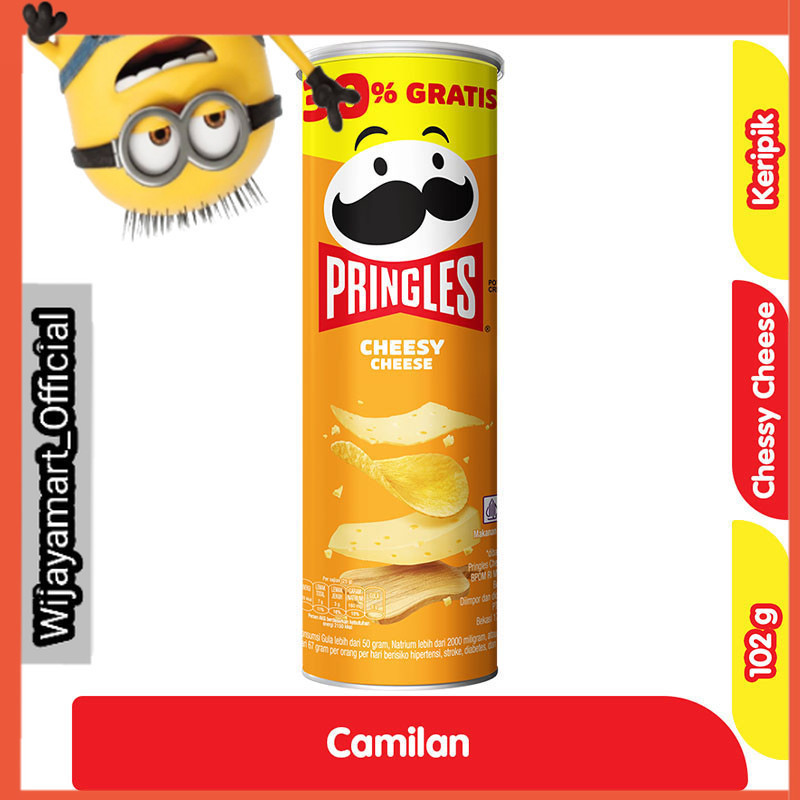 Jual Pringles Keripik Kentang Keju Cheesy Kaleng 102 g | Shopee Indonesia